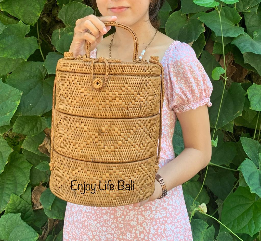 Picnic Basket - Rattan Bali | Enjoy Life Bali