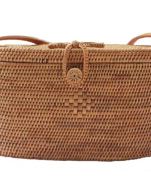 Gendis Bag Rattan Ata Bali (Linen) | Enjoy Life Bali